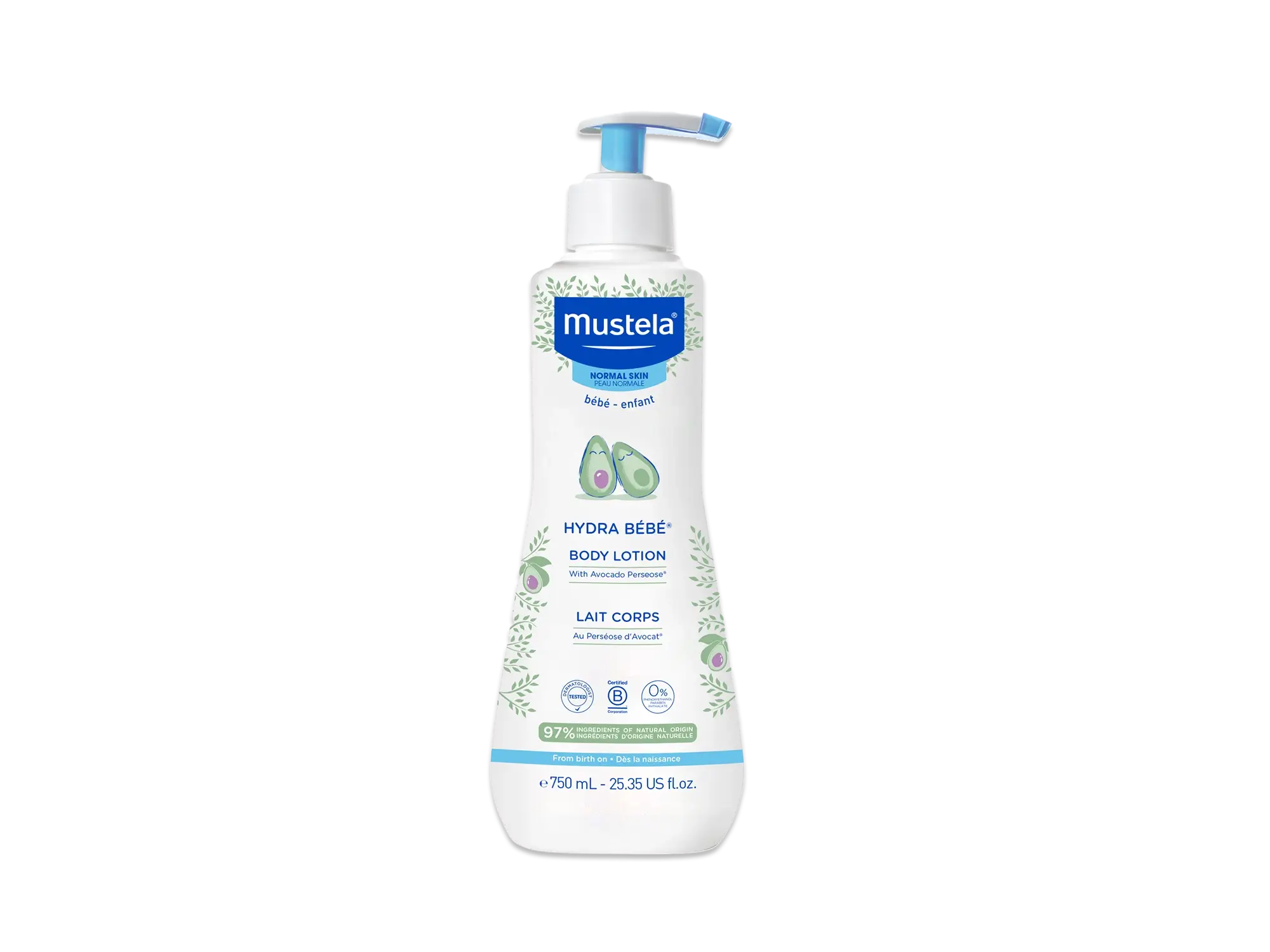 Hydra Bebe Body Lotion 750Ml Mustela USA