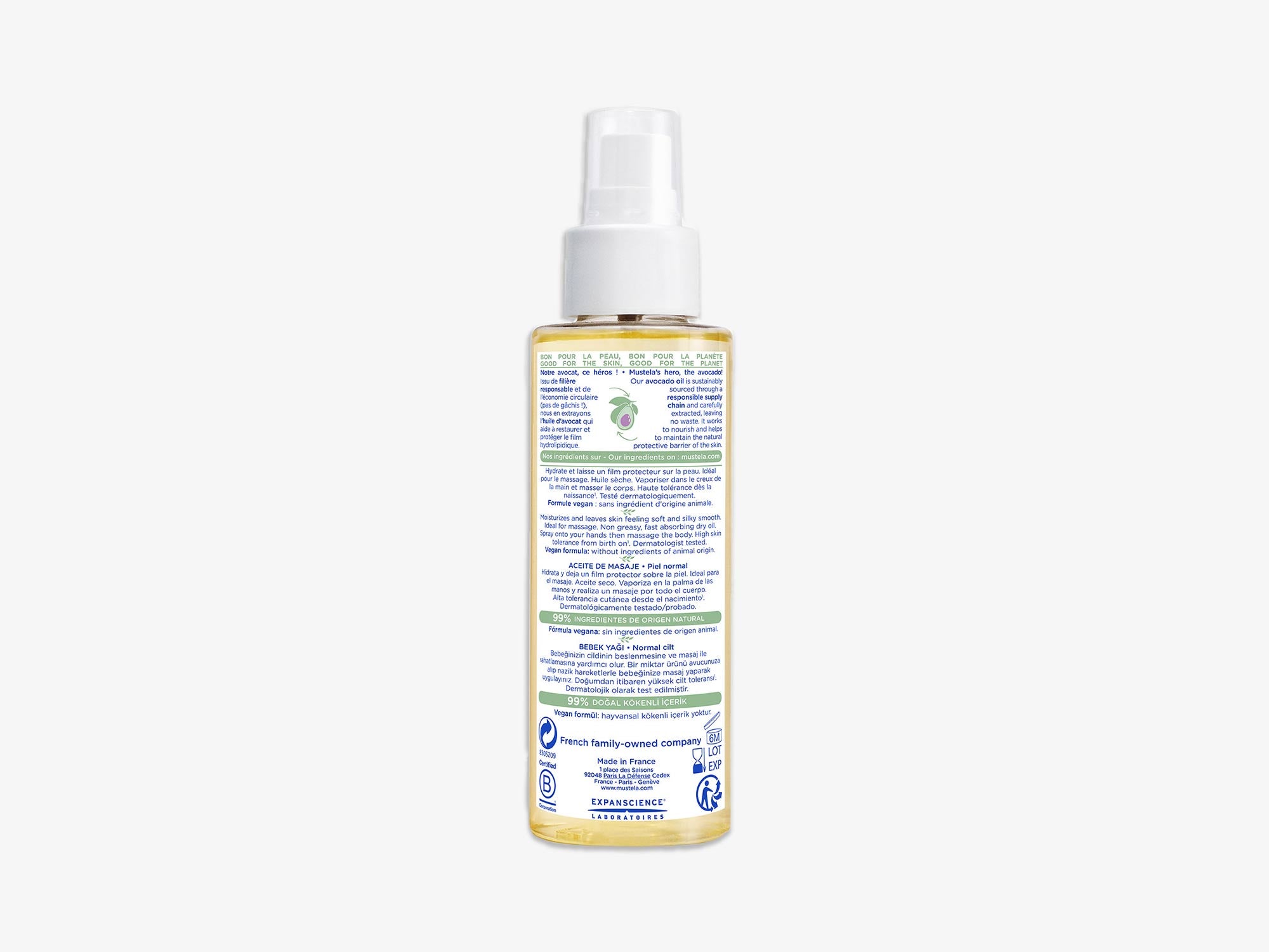 Moisturizing Baby Oil Made With Avocado Oil