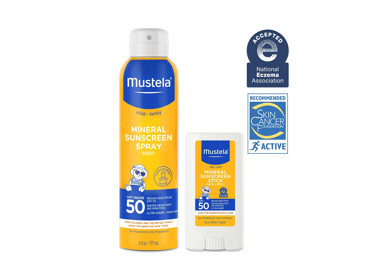 SPF 50 Mineral Sunscreen Spray And Stick Set