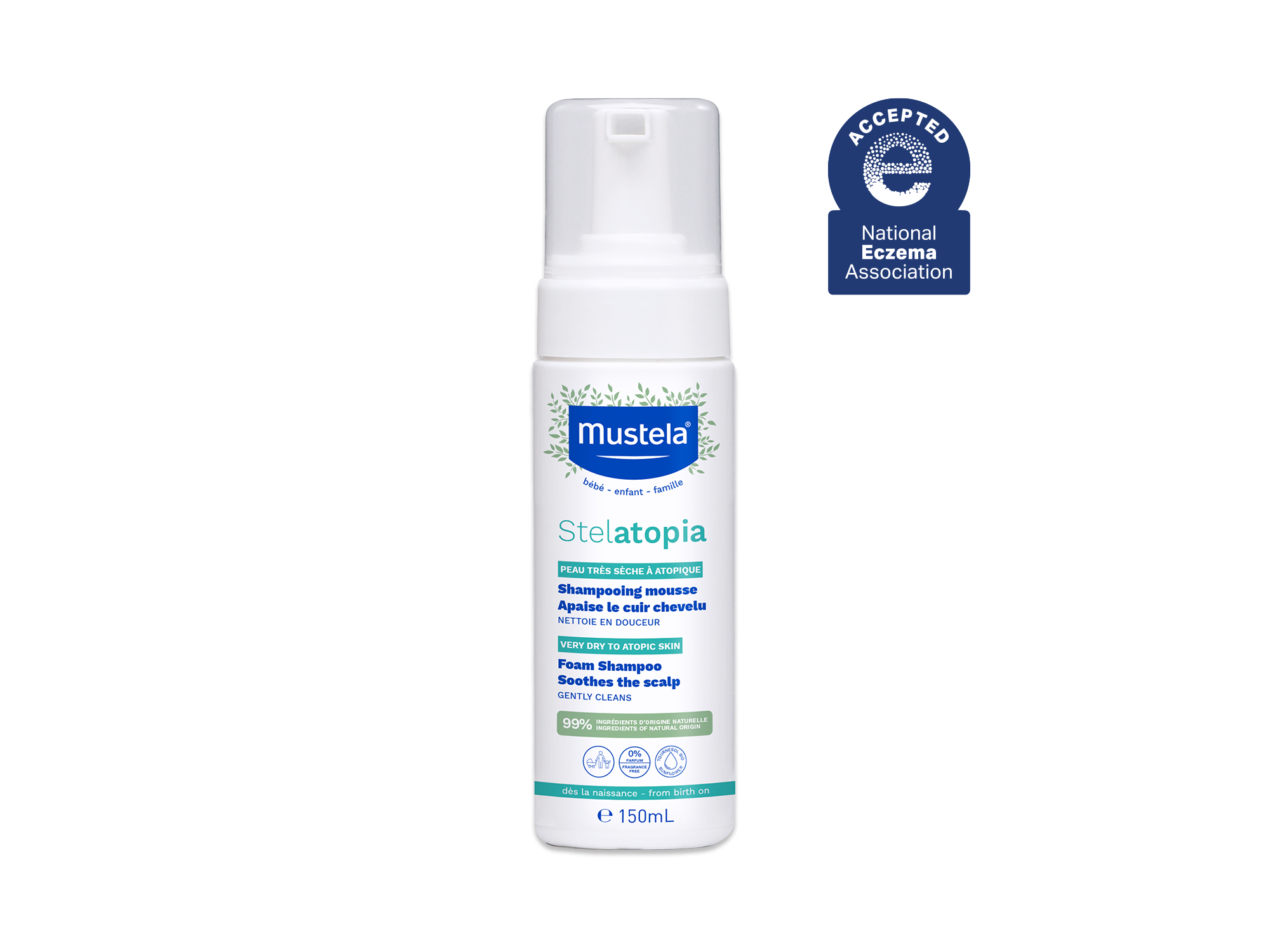 Stelatopia Foam Shampoo For Babies With Eczema-Prone Skin